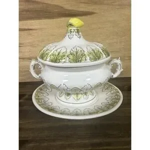 Majolica | Dining | Vintage Italian Majolica Soup Tureen With Lid ...